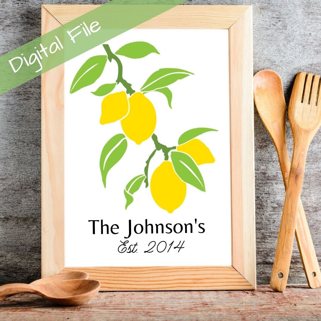 Zitrone SVG, Zitronenzweig, Obst SVG, Zitrone Print, zitronengelb ...