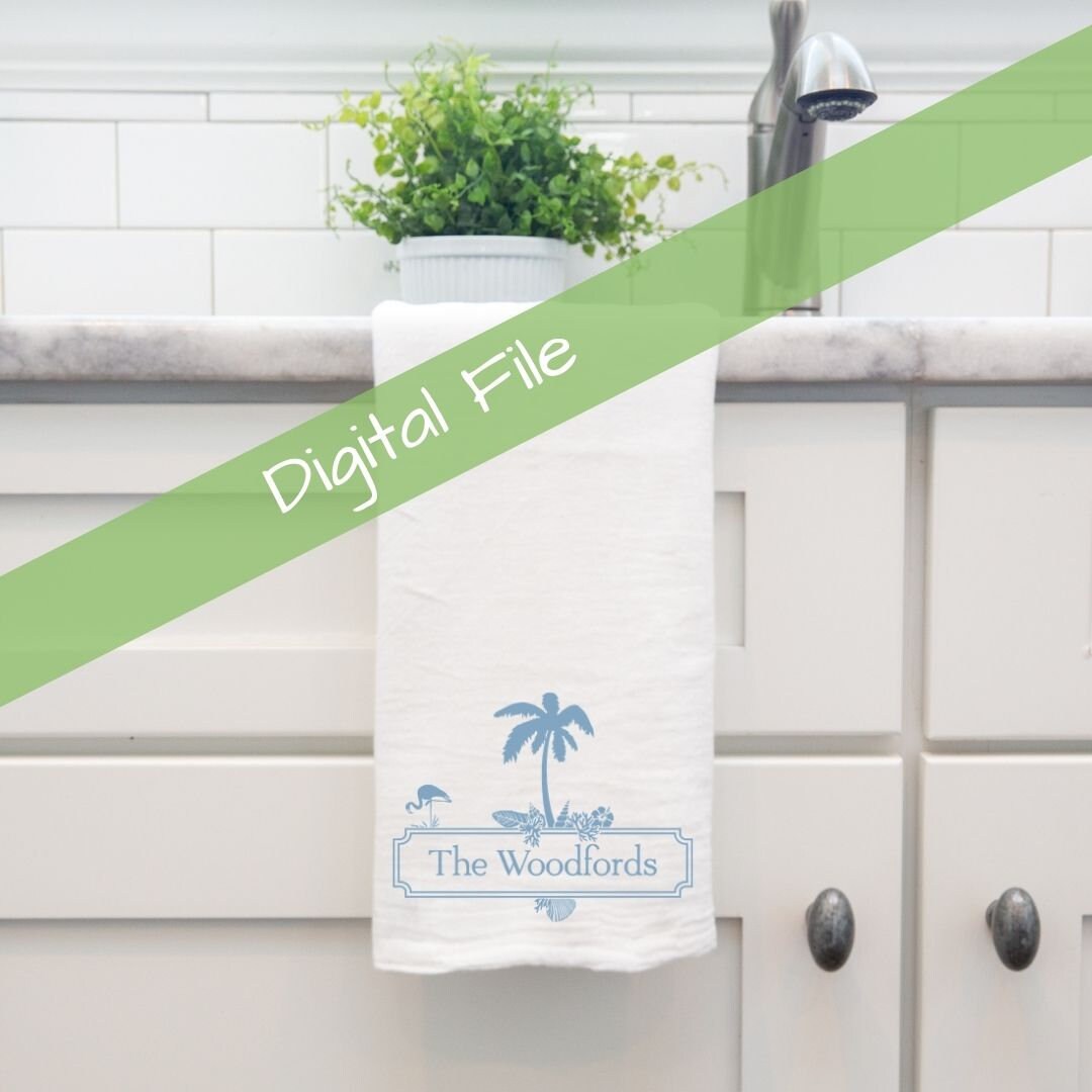 Tropical SVG Tropical Frame Tropical Monogram Personalized - Etsy