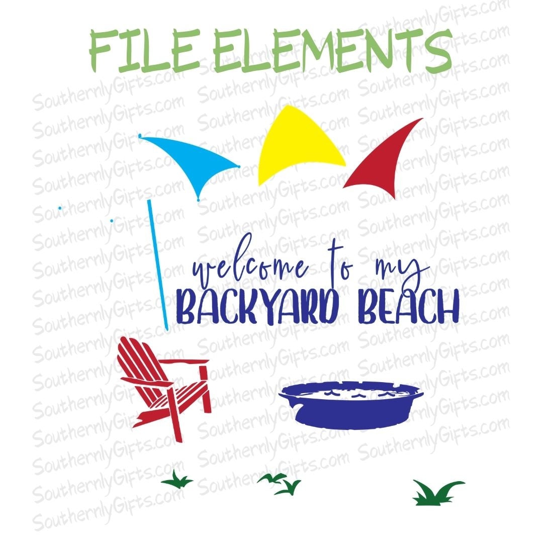 Summer SVG Backyard SVG Backyard Beach SVG Backyard Decor - Etsy Singapore