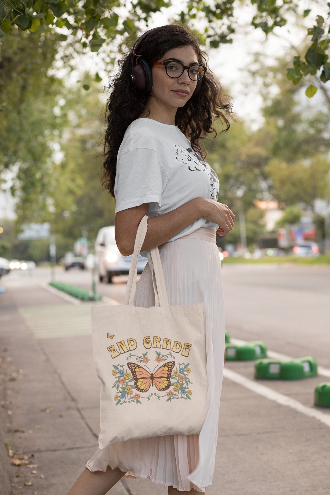 2nd Grade Tote Bag, Second Grade Tote Bag, Teacher Totes, Butterfly ...