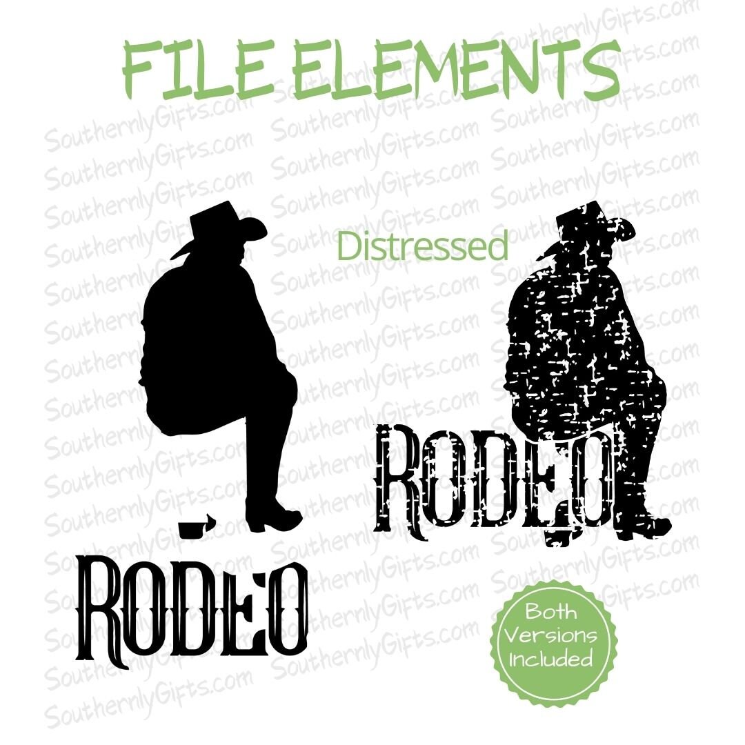 Rodeo SVG, Cowboy SVG, Western SVG, Rodeo Digital File, Rodeo Cowboy ...