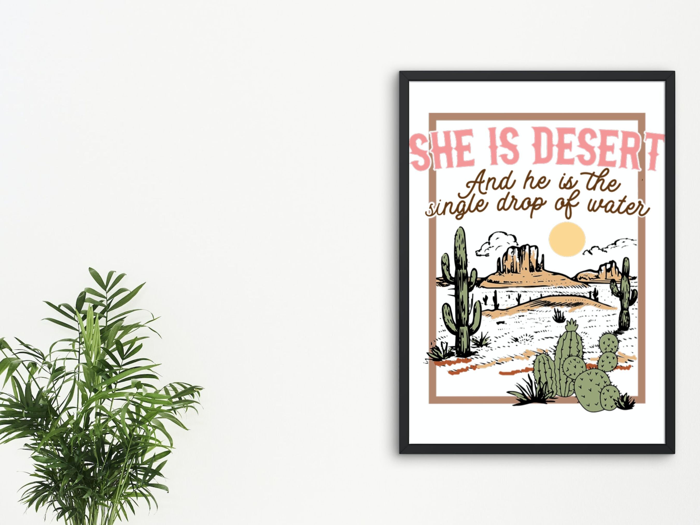 Framed Western Art Western Poster Desert Poster Desert - Etsy