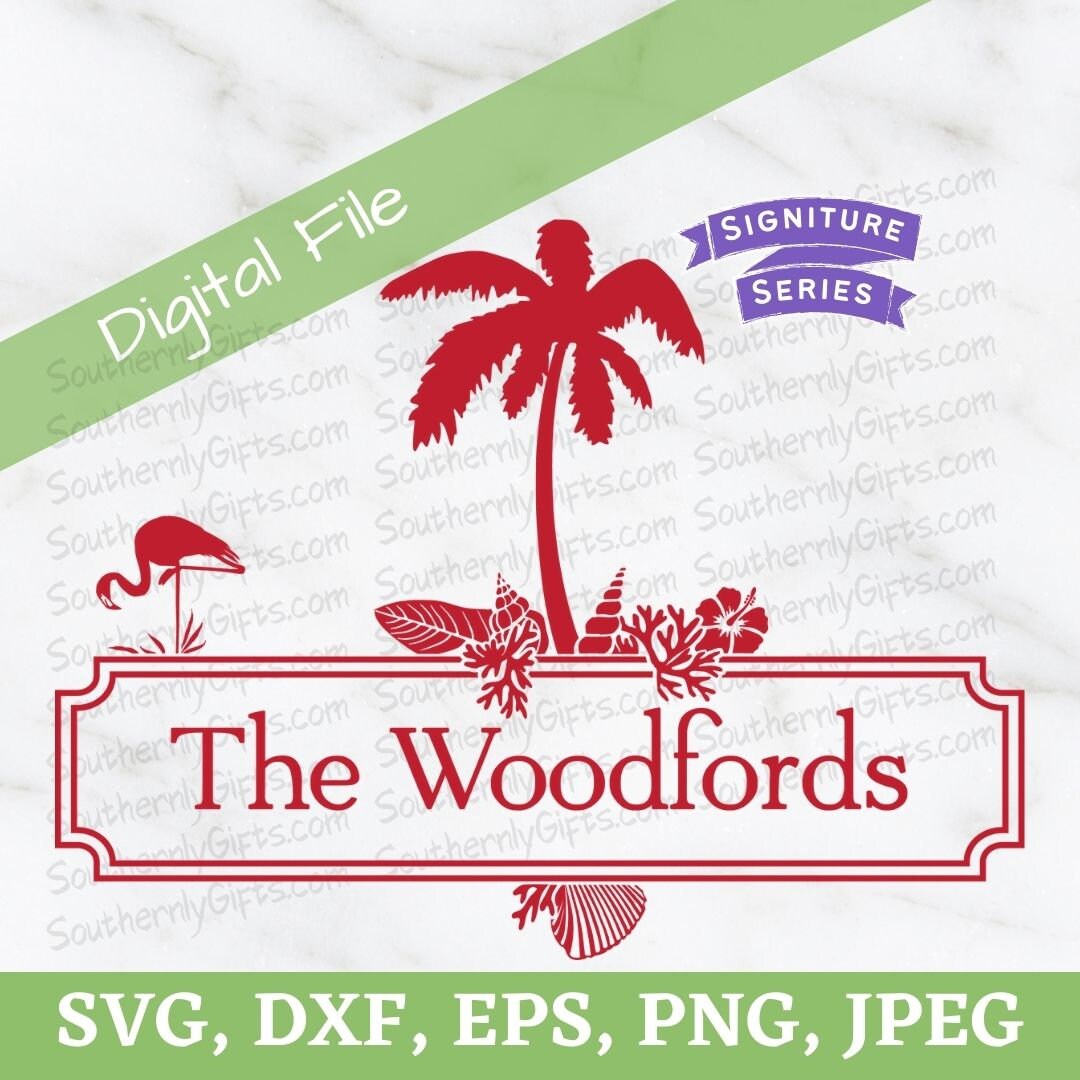 Tropical SVG Tropical Frame Tropical Monogram Personalized - Etsy