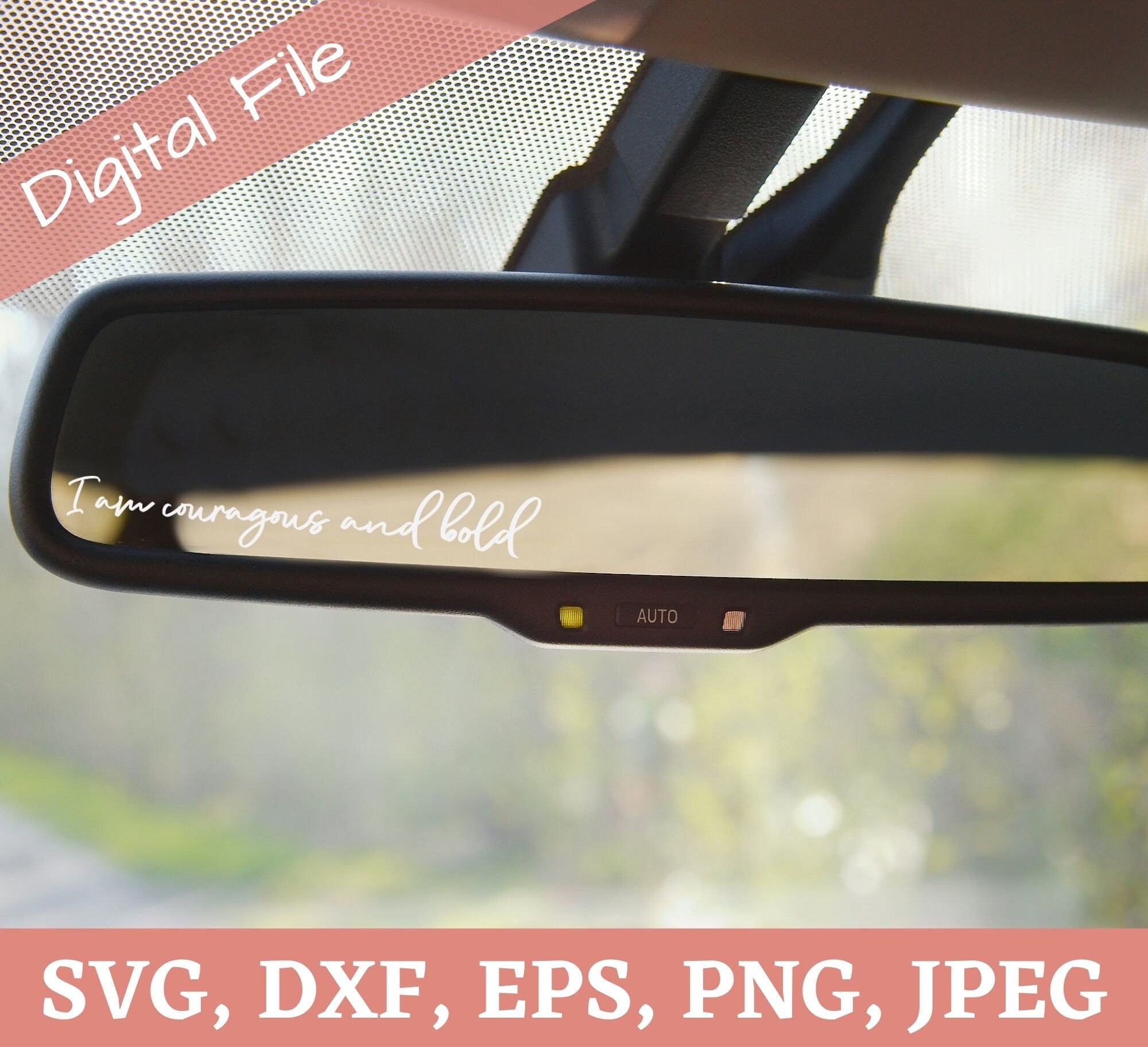 Daily Affirmation SVG Car Mirror Affirmation SVG - Etsy