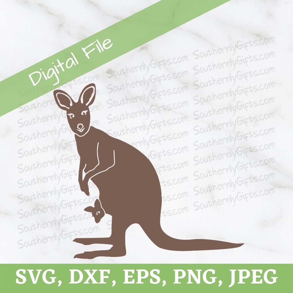 Kangaroo SVG, Kangaroo Cut File, Kangaroo Digital File, Kangaroo ...