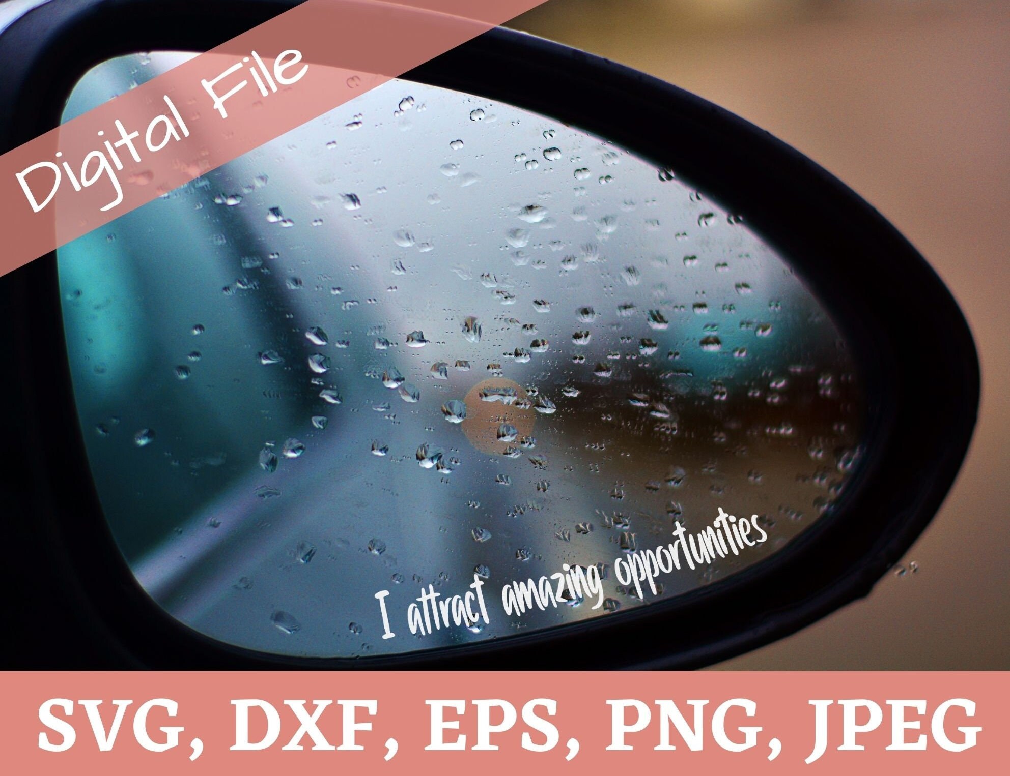 Daily Affirmation SVG Car Mirror Affirmation SVG - Etsy