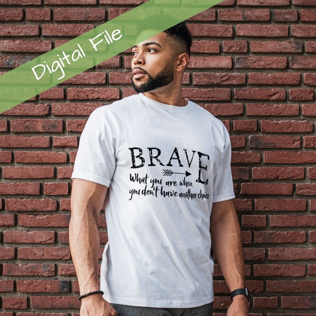 Brave SVG, Courage SVG, Hero SVG, Cancer Survivor Svg, Cancer Gift ...