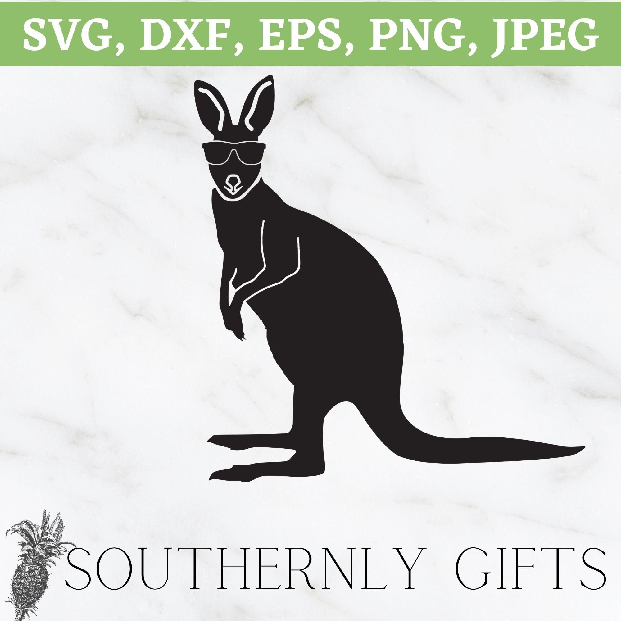 Kangaroo SVG, Cool Kangaroo Digital File, Kangaroo Cut File, Kangaroo ...