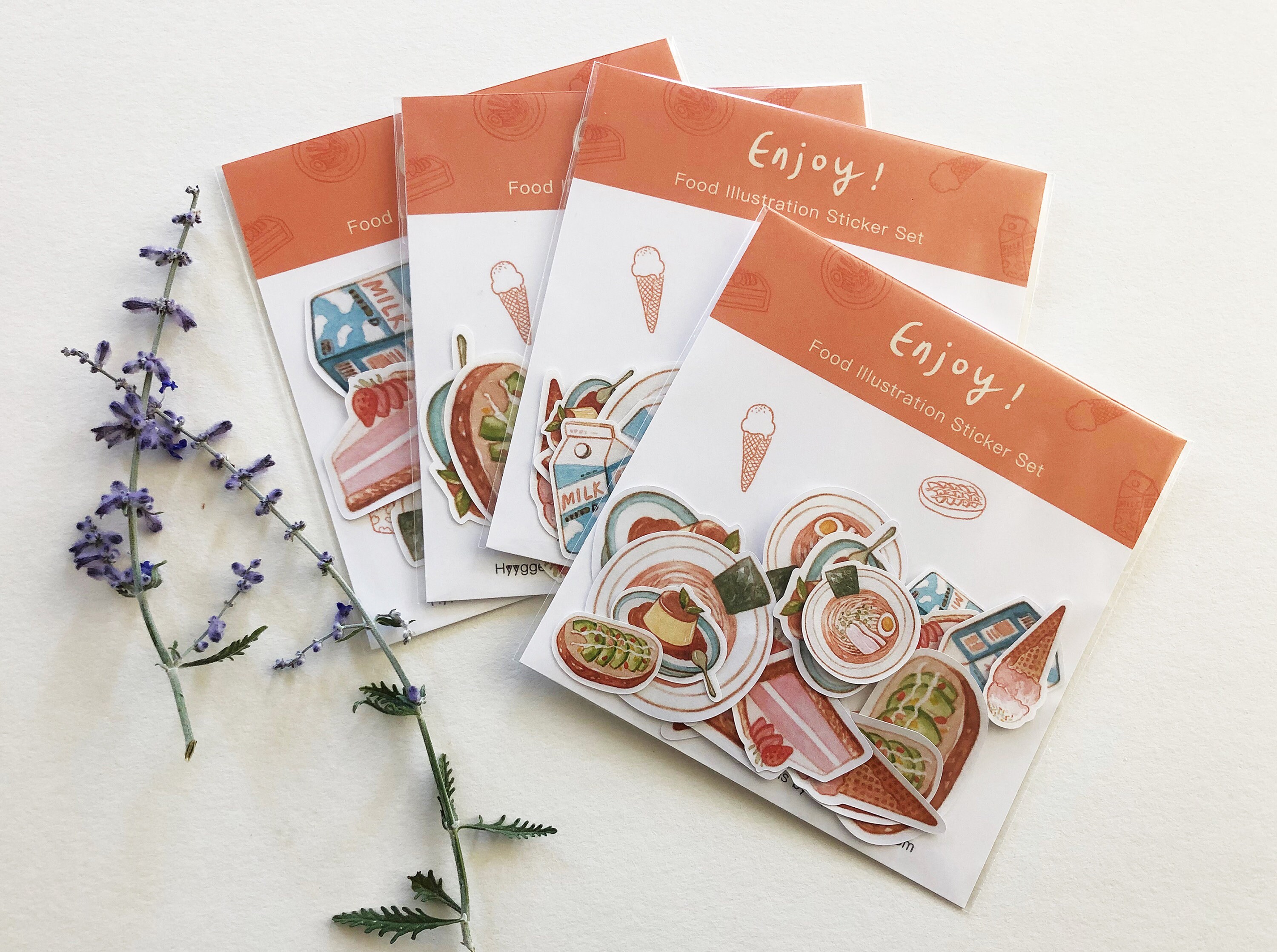 Yummy Food Stickers-watercolor Food Illustration Stickers-planner ...