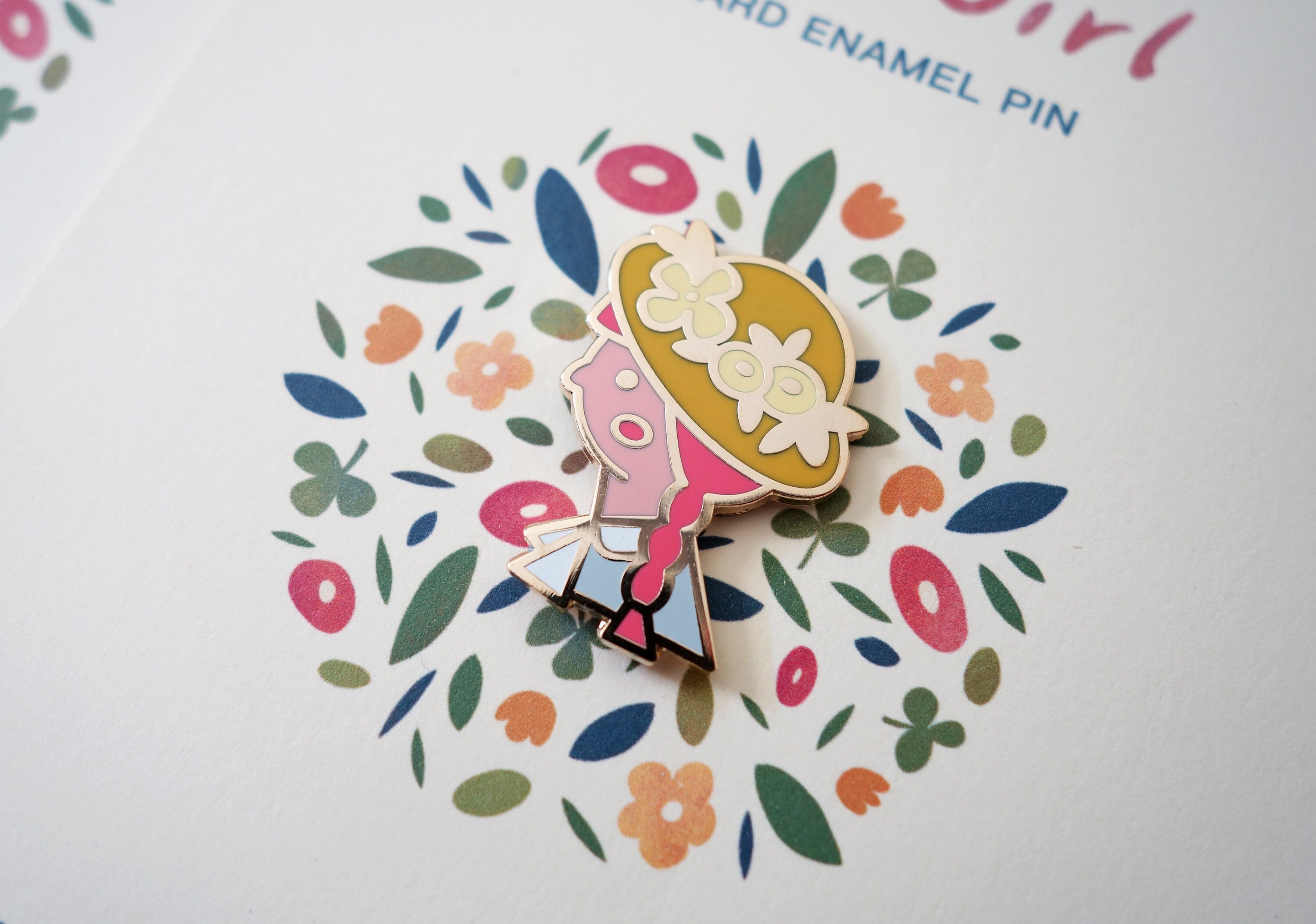 My Girl Hard Enamel Pin-cute Girlish Pins - Etsy