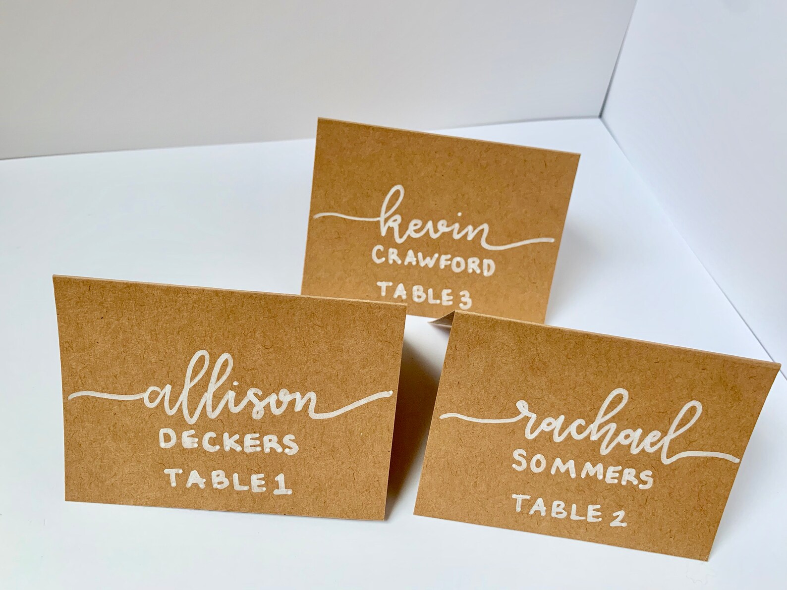 Handwritten Place Cards, Wedding Cards, Escort Cards, Calligraphy - Etsy
