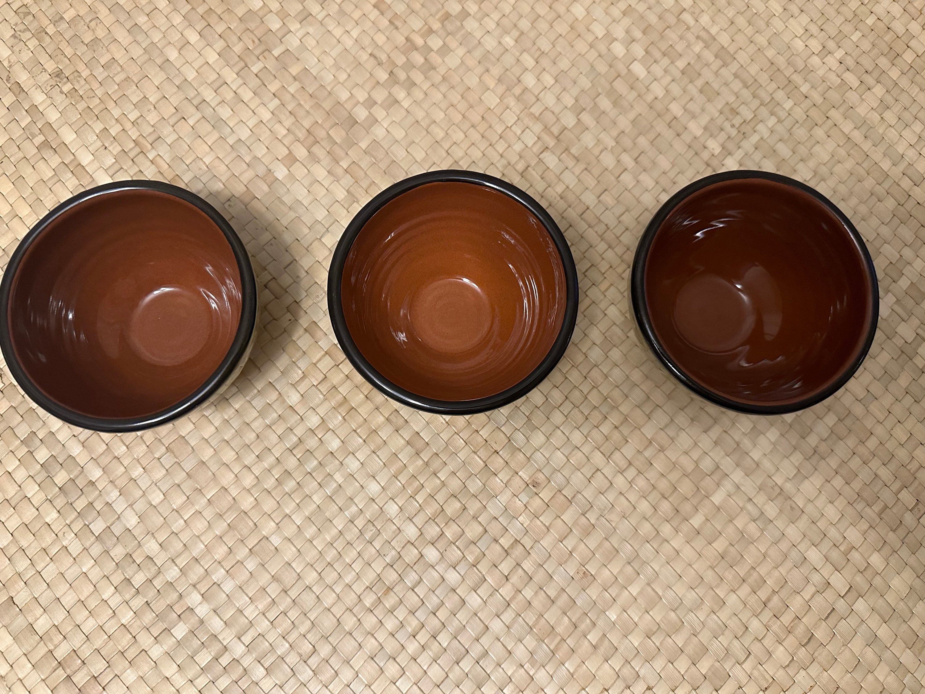 Vintage Crate & Barrel TANGO Glazed Terracotta Bowl Made in Portugal ...