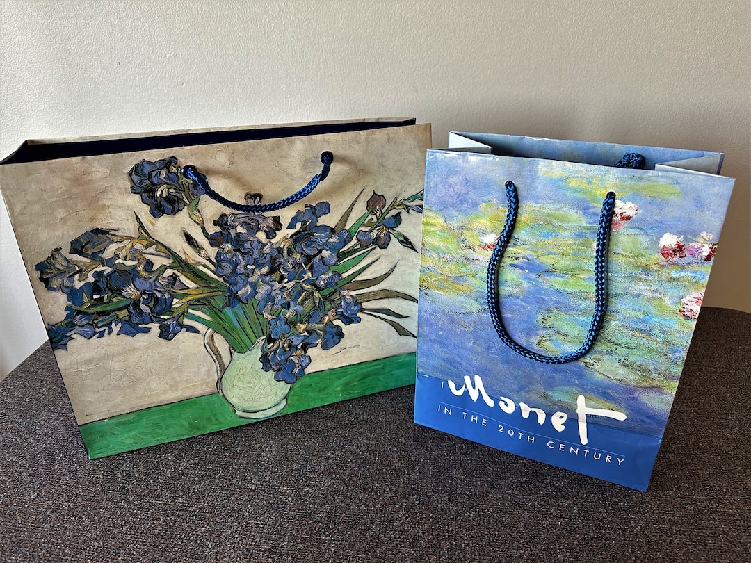 Monet and Van Gogh Museum Gift Bags - 1986 Van Gogh Irises Met Museum ...