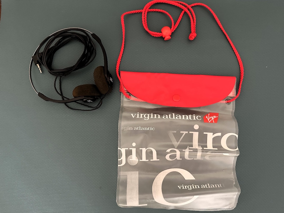 Vintage Virgin Atlantic Amenity Kit, Vinyl Bag & Earphones - Etsy