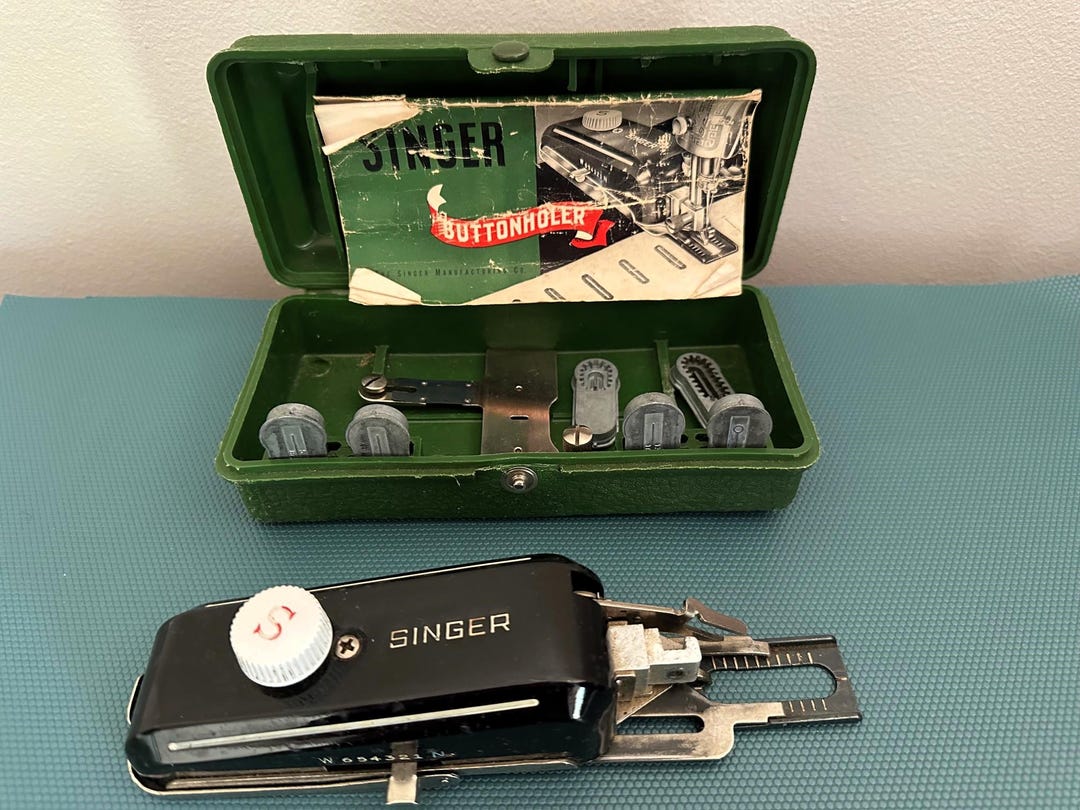 Singer Buttonholer Attachment No. 160506 Made in USA in Original Box ...