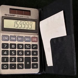 Vintage Sharp EL-326L Solar Calculator With Case - Etsy