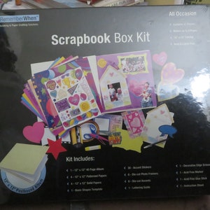 Remember When All Occasion Scrapbook Box Kit Sealed Colorbok ...