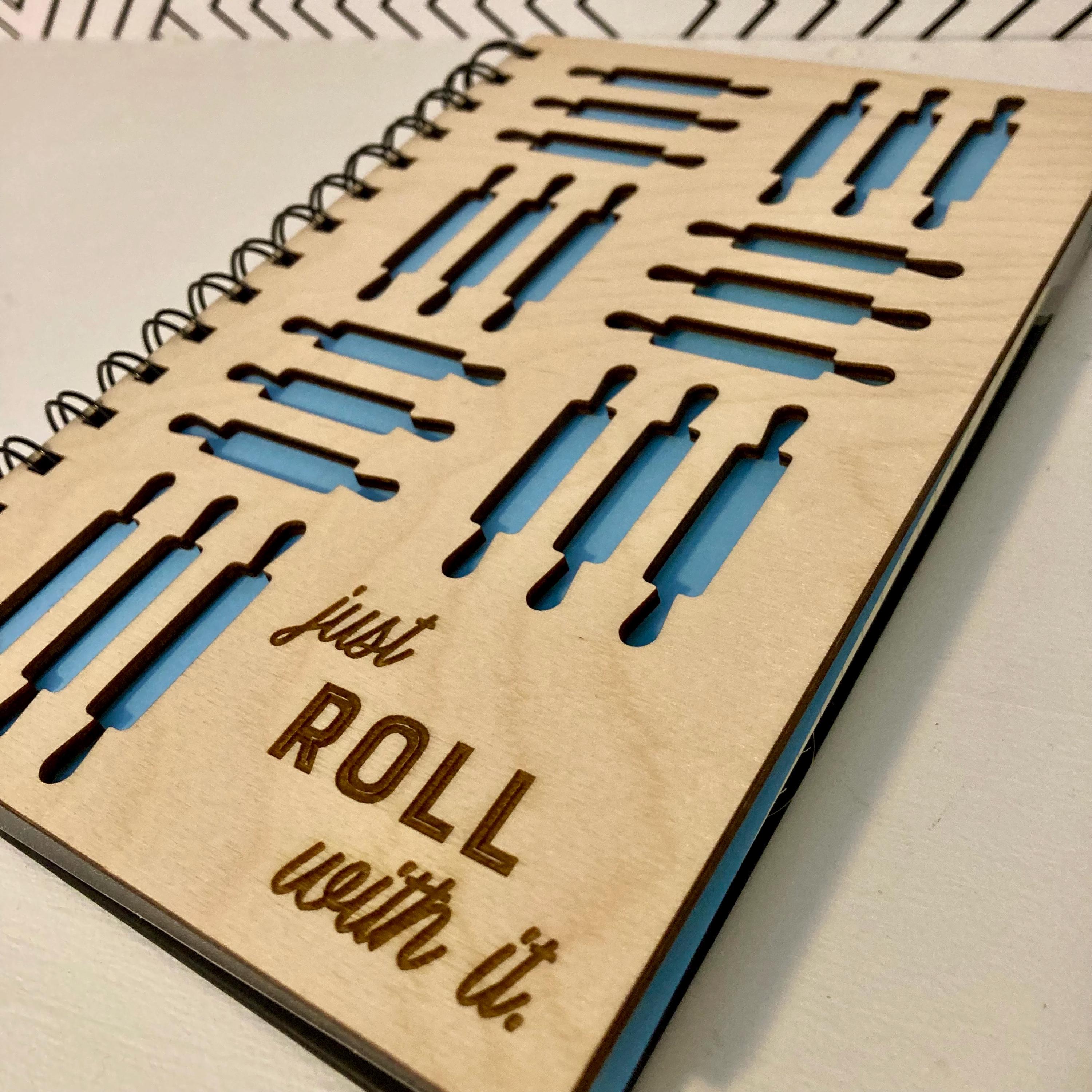Baking Notebook Wooden Cover Baker Notebook Gift for Baker Wood ...