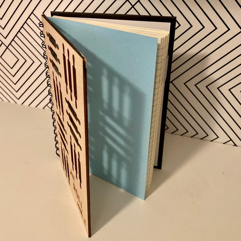 Baking Notebook Wooden Cover Baker Notebook Gift for Baker Wood ...