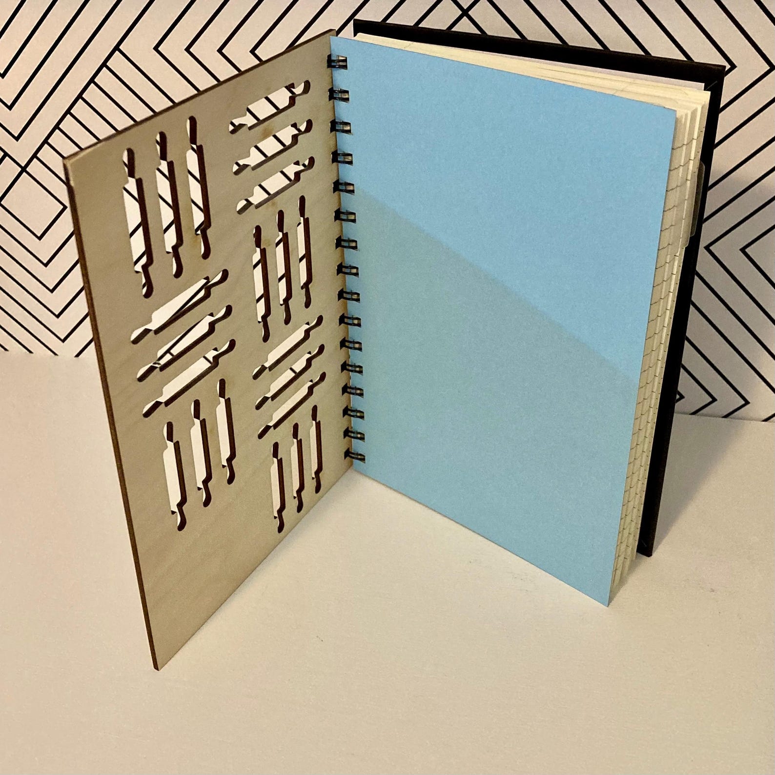 Baking Notebook Wooden Cover Baker Notebook Gift for Baker Wood ...
