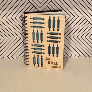 Baking Notebook Wooden Cover Baker Notebook Gift for Baker Wood ...