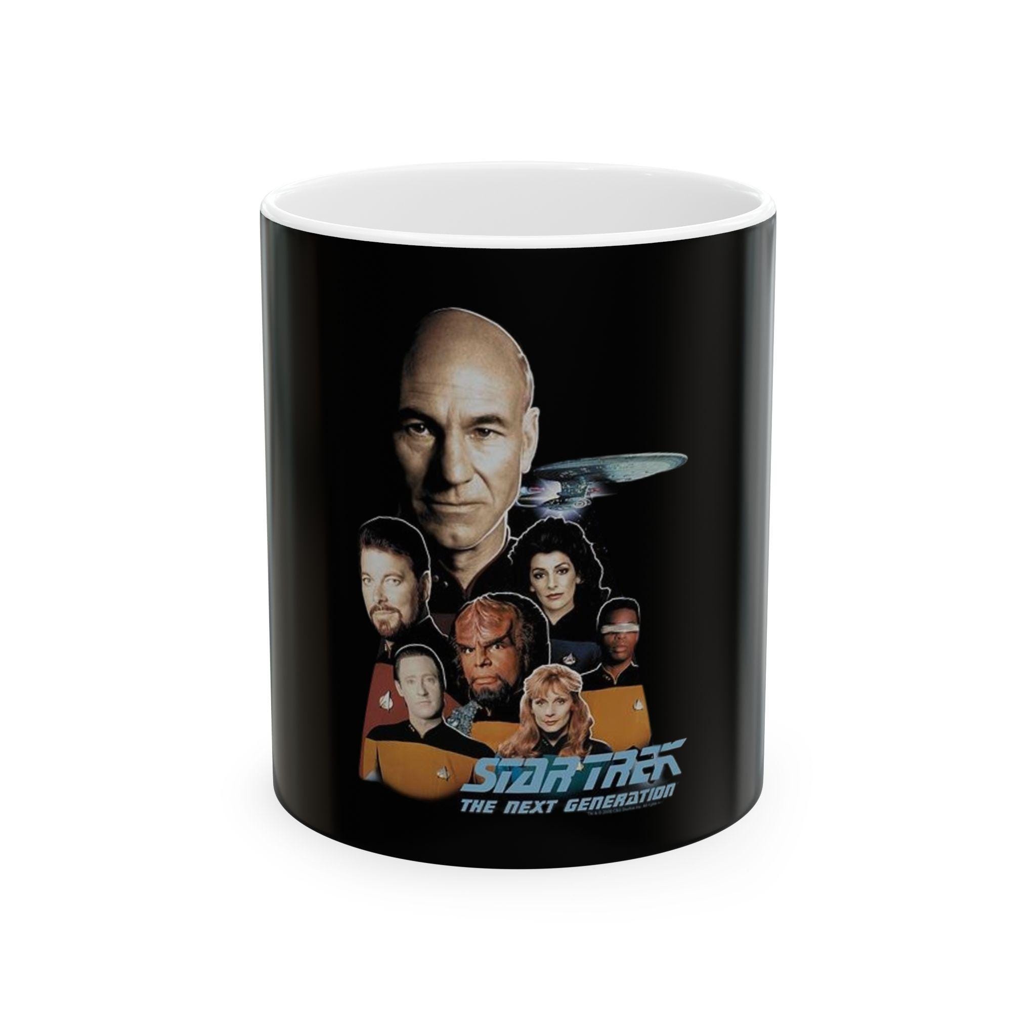 Star Trek: the Next Generation Ceramic Mug, Black Star Trek Coffee Cup ...
