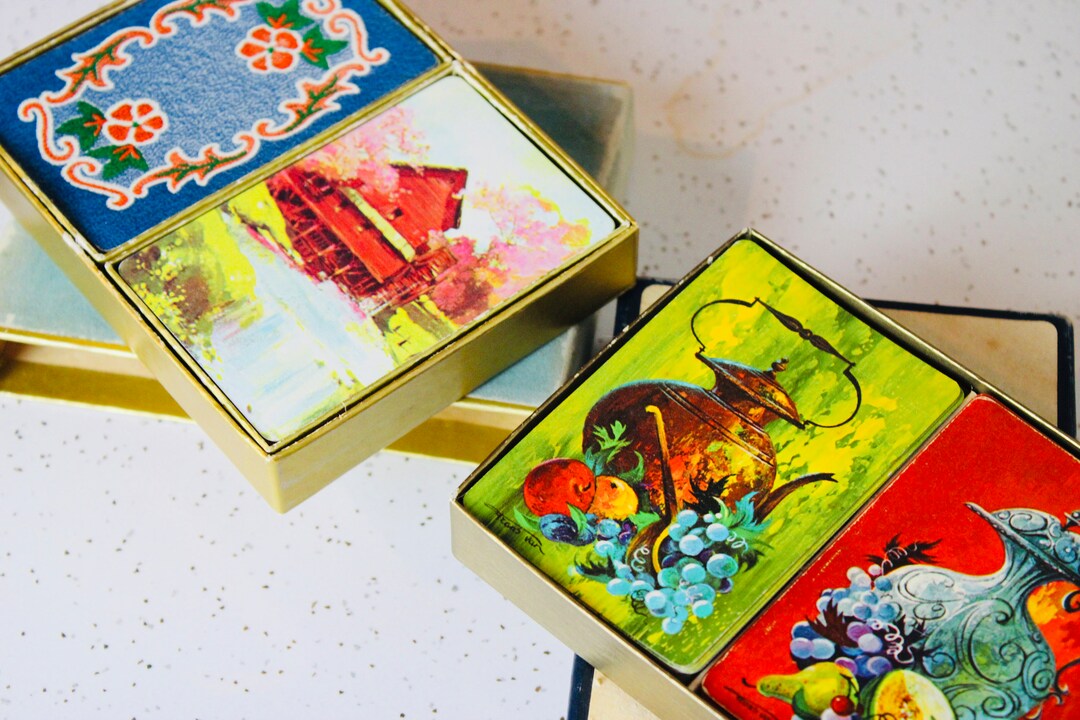 Vintage Playing Card Set/vintage Board Games/two Sets Total/ Priced ...