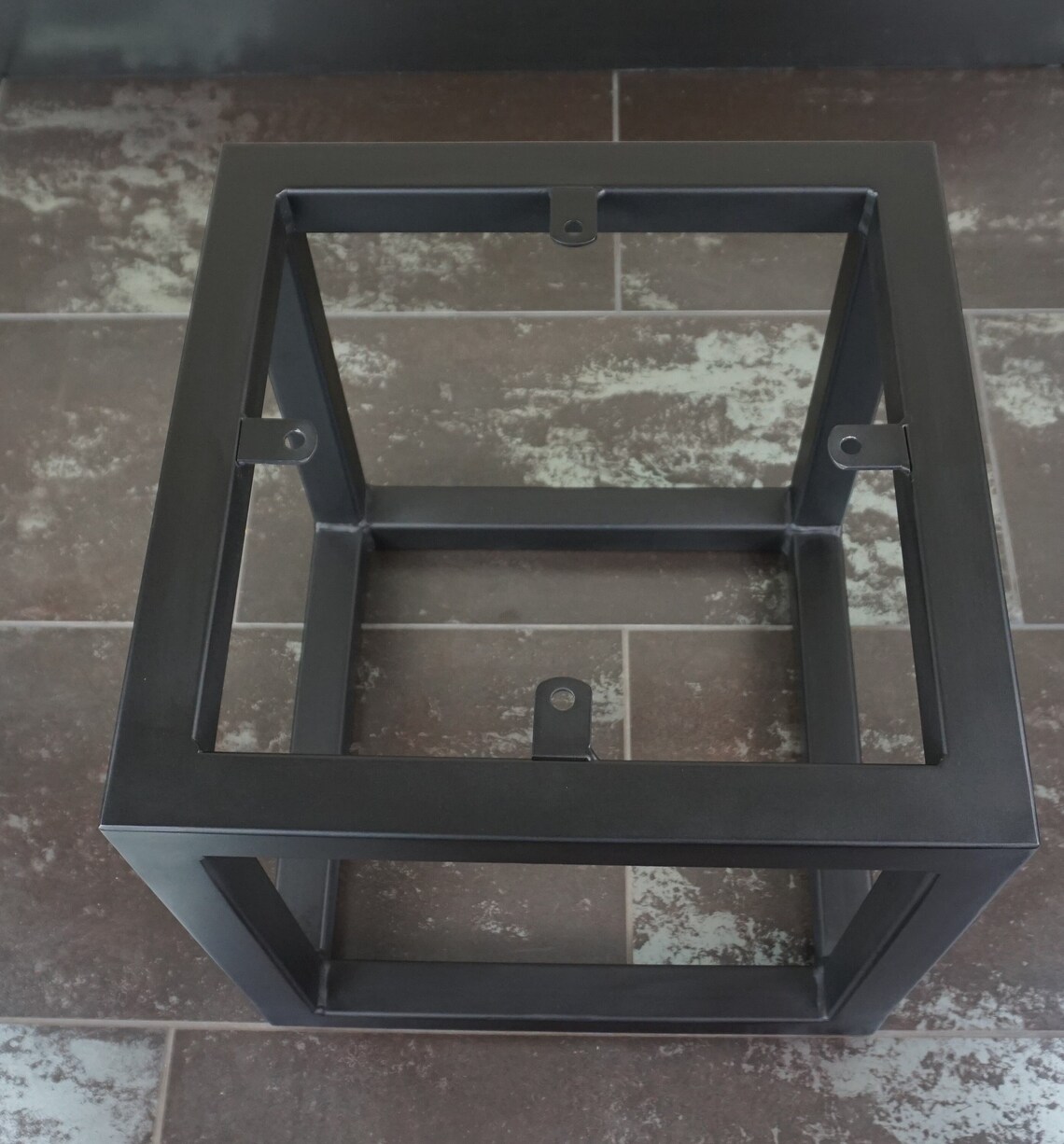 Steel / Metal / Iron / Cube Table Base - Etsy