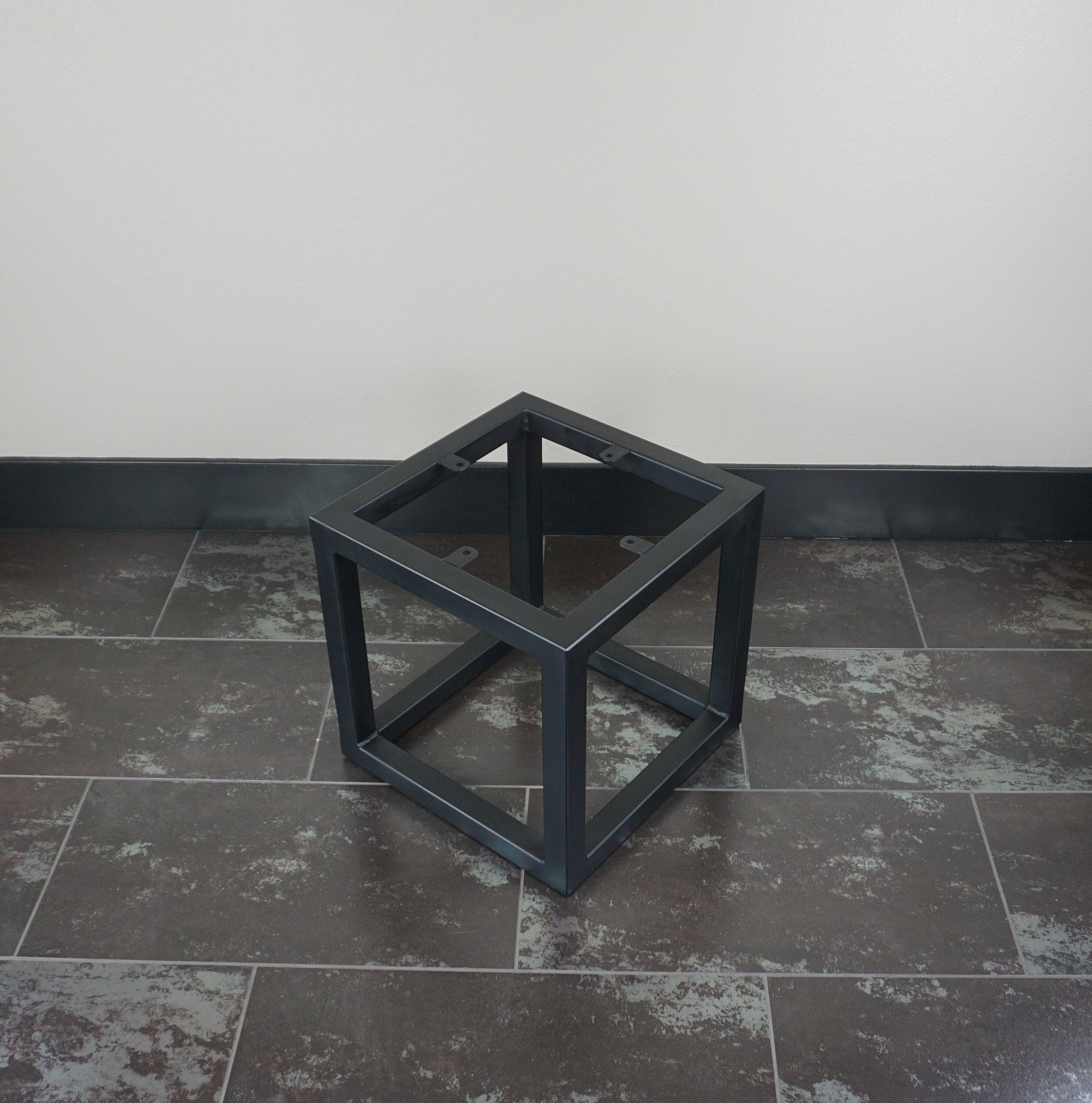 Steel / Metal / Iron / Cube Table Base - Etsy
