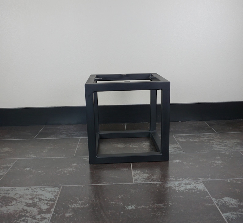 Steel / Metal / Iron / Cube Table Base - Etsy