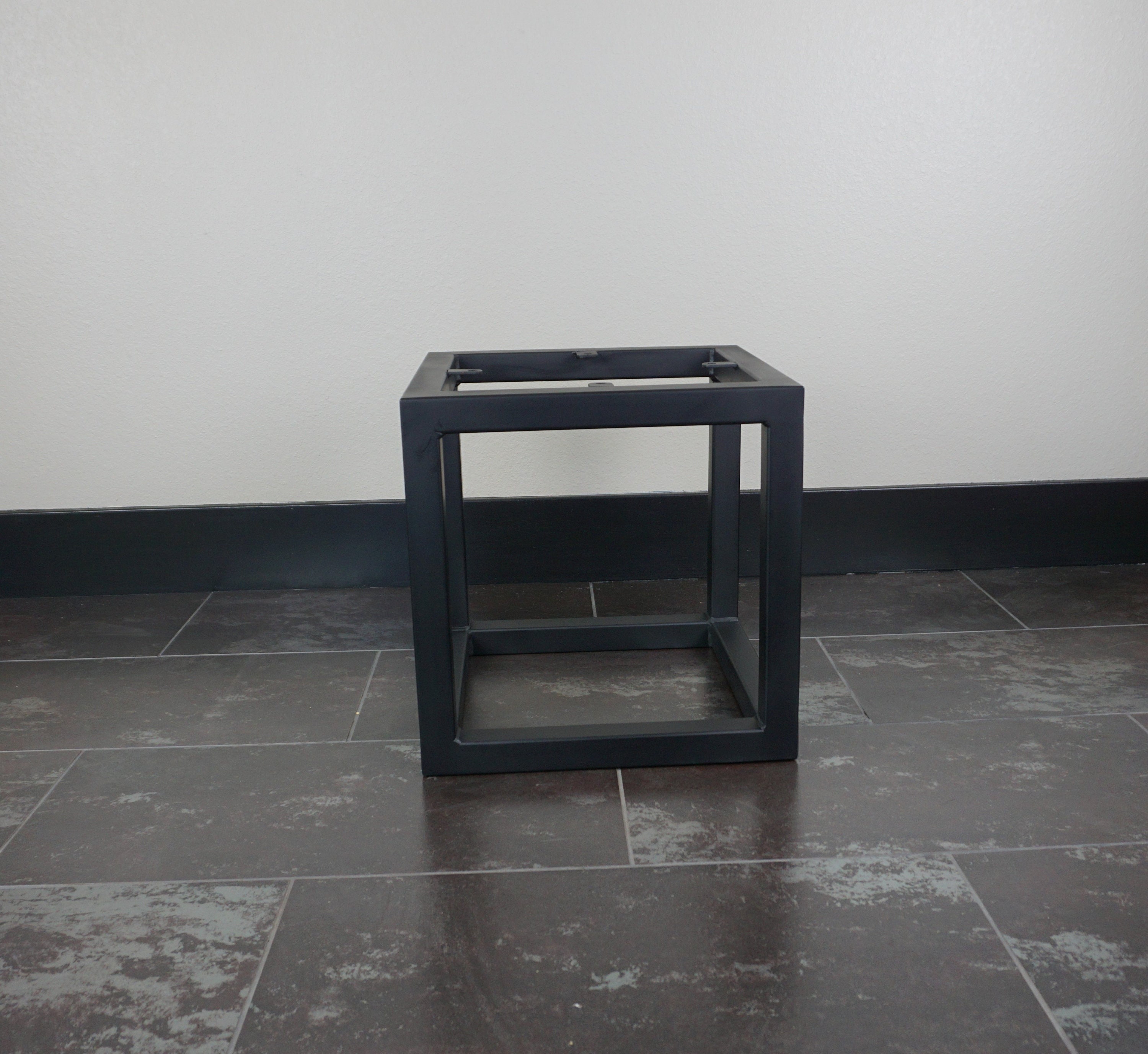 Steel / Metal / Iron / Cube Table Base - Etsy