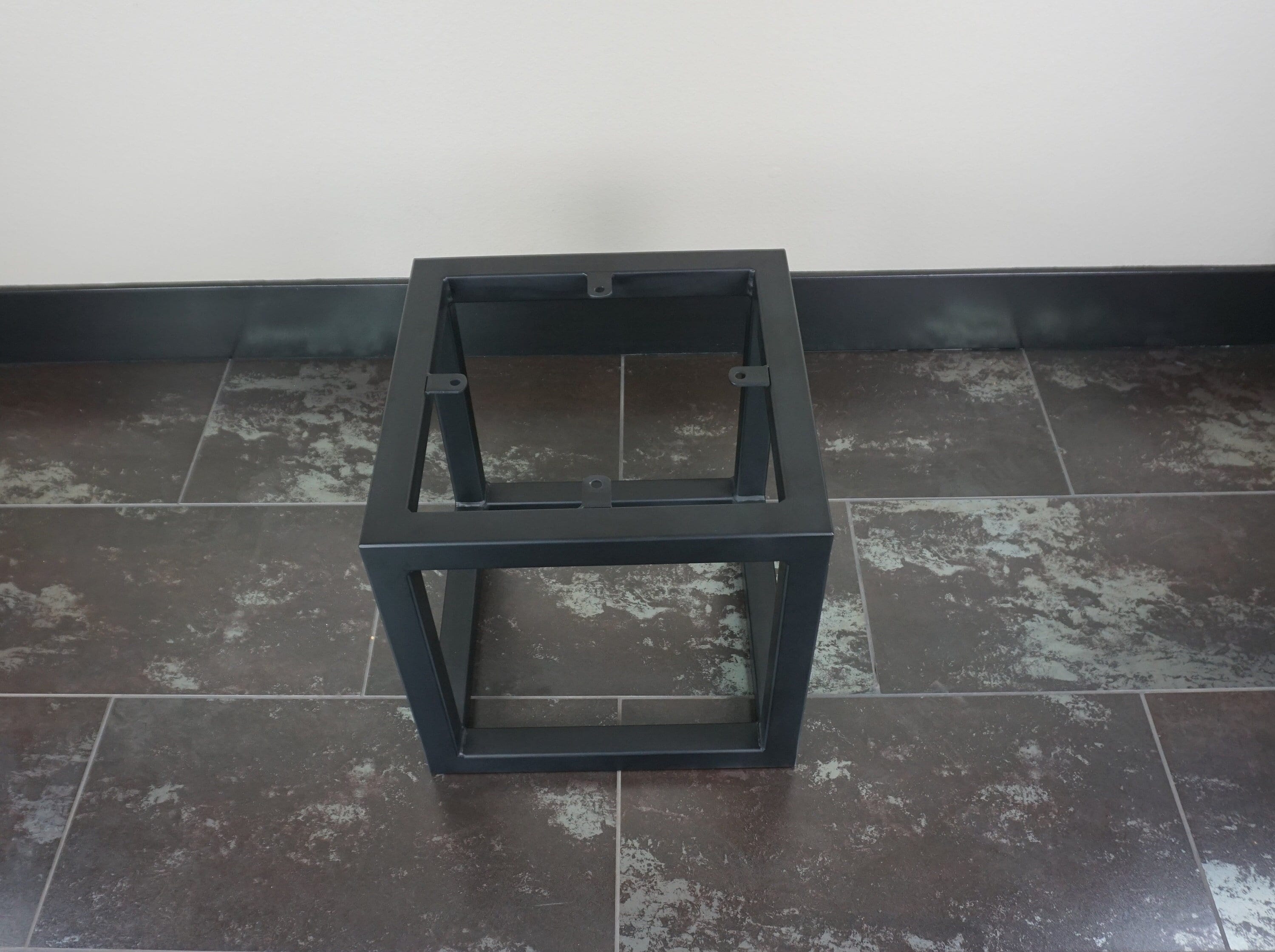 Steel / Metal / Iron / Cube Table Base - Etsy