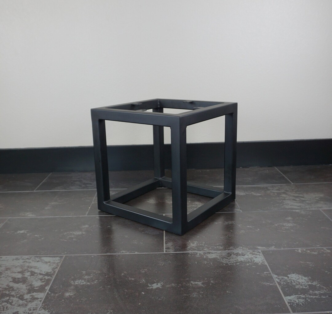 Steel / Metal / Iron / Cube Table Base - Etsy