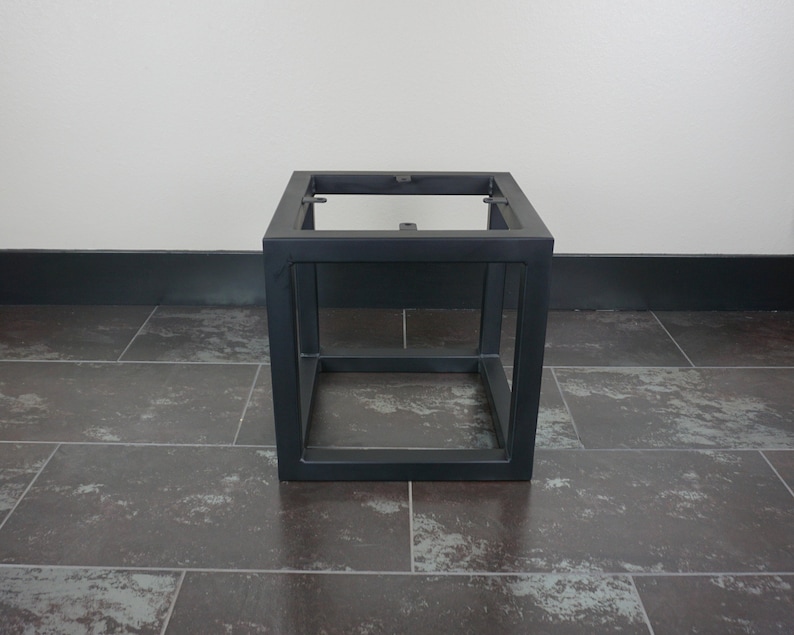 Steel / Metal / Iron / Cube Table Base - Etsy