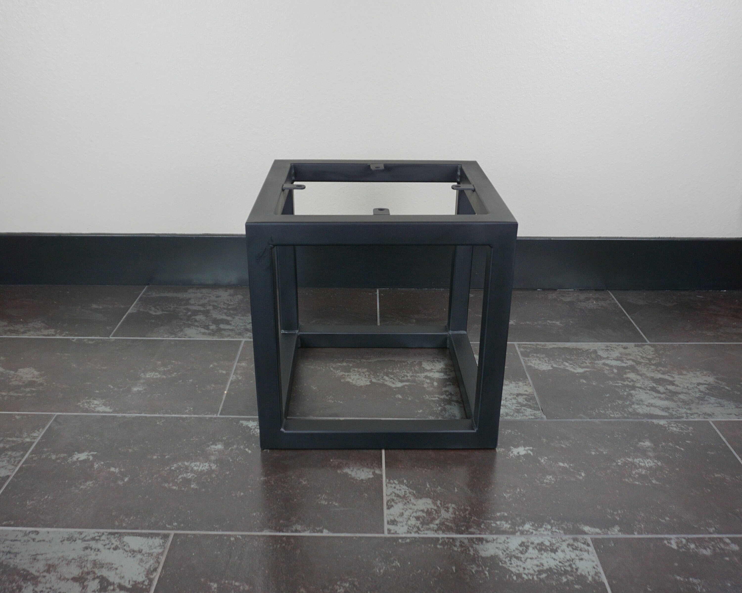 Steel / Metal / Iron / Cube Table Base - Etsy