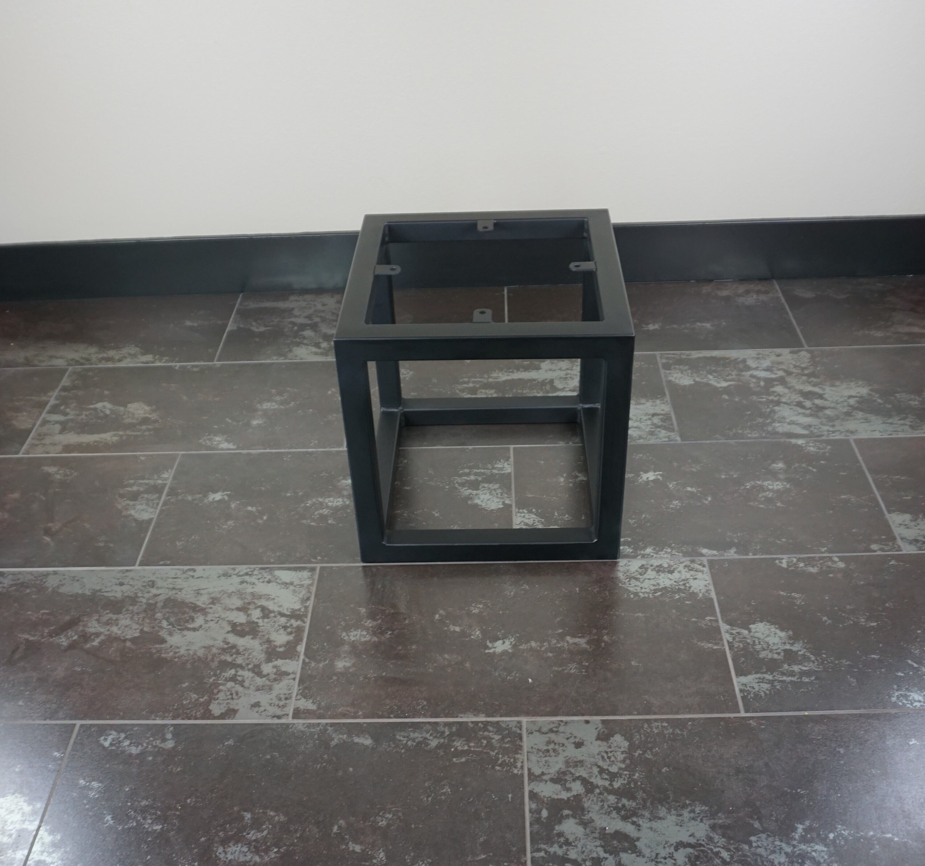 Steel / Metal / Iron / Cube Table Base - Etsy