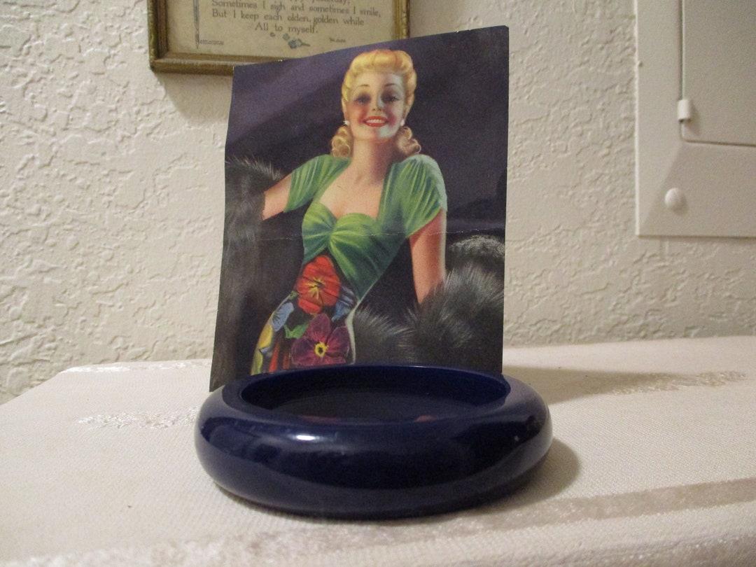 RARE Vintage Circa 1930s Navy Blue 'chunky' Bakelite Bangle - Etsy