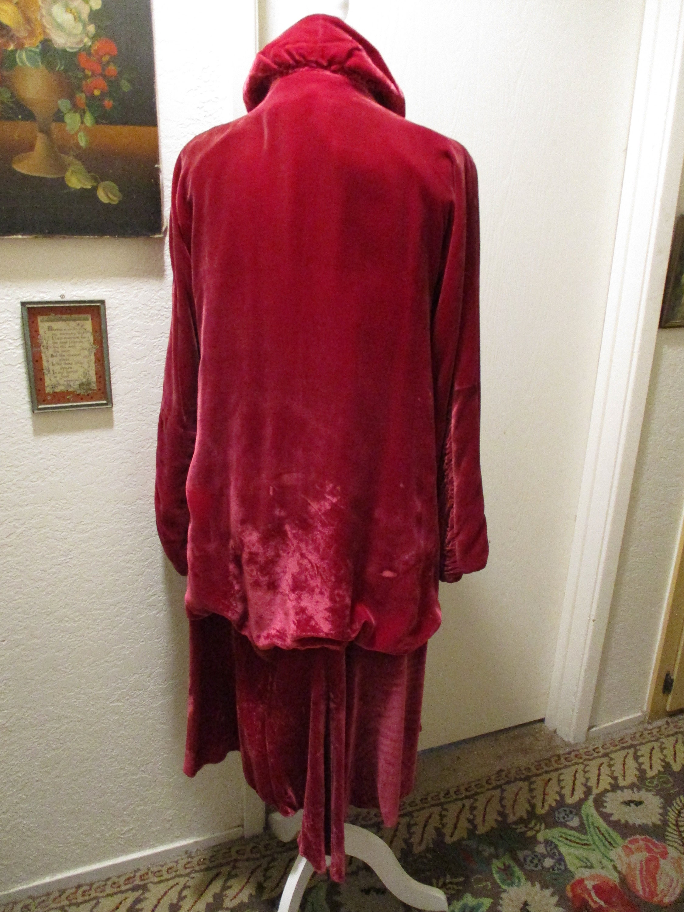 Original Edwardian Fuchsia Silk Velvet Opera Cloak XS Make an Offer - Etsy