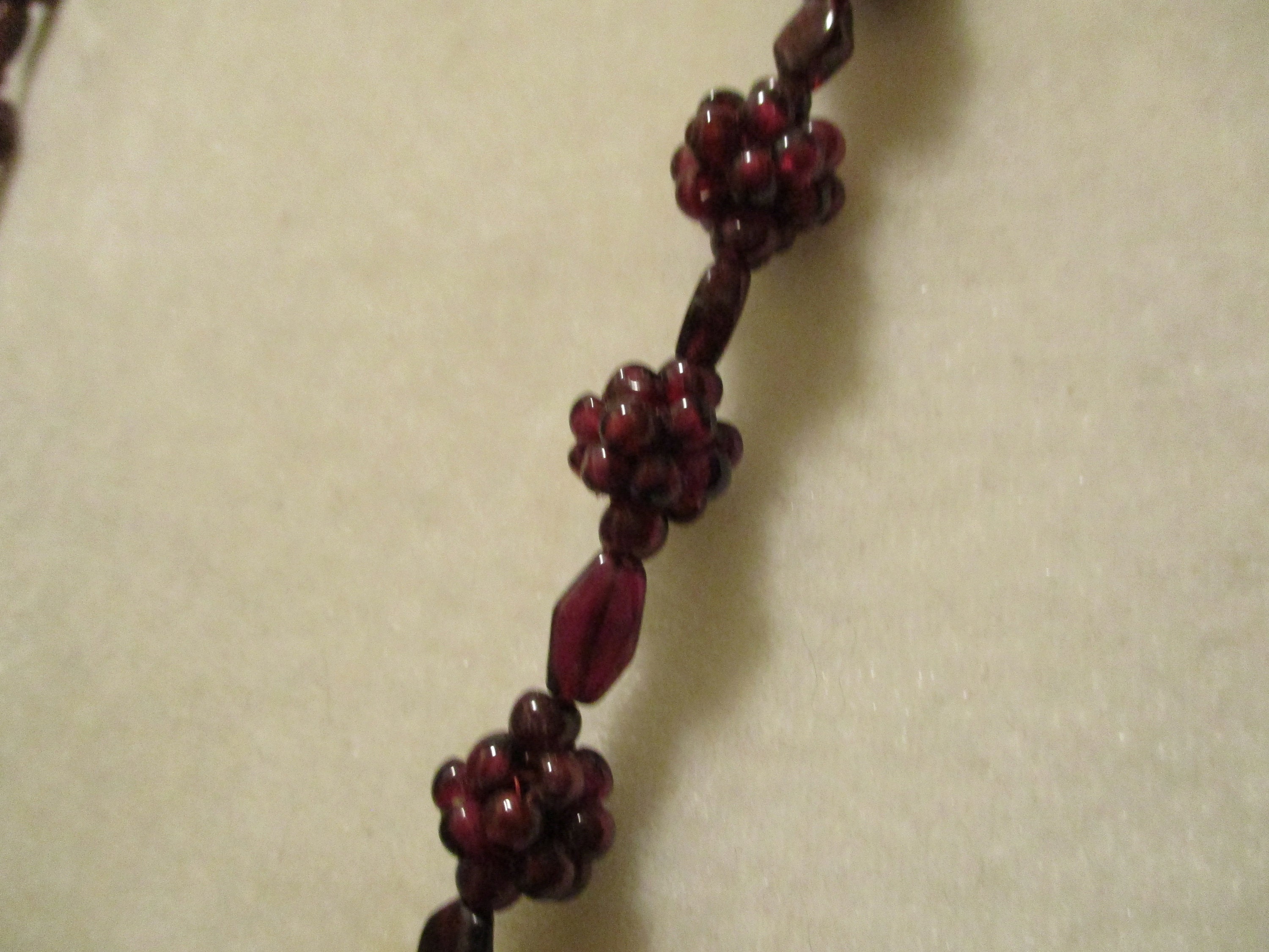 Original Victorian/edwardian Garnet Beaded Opera Necklace - Etsy