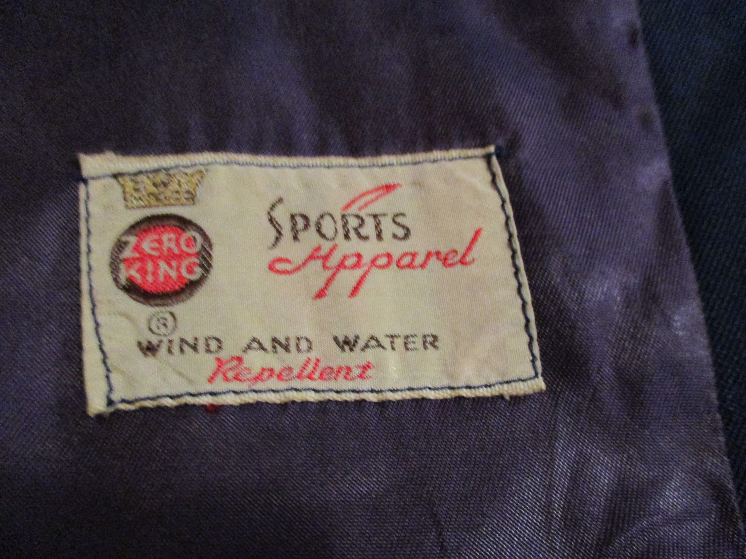 1940s 'hollywood Style' ZERO KING Men's Navy Gabardine Zip Front Jacket ...