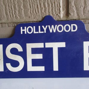 Repro Metal Hollywood Street Sign SUNSET BLVD Street Sign Length 18" - Etsy