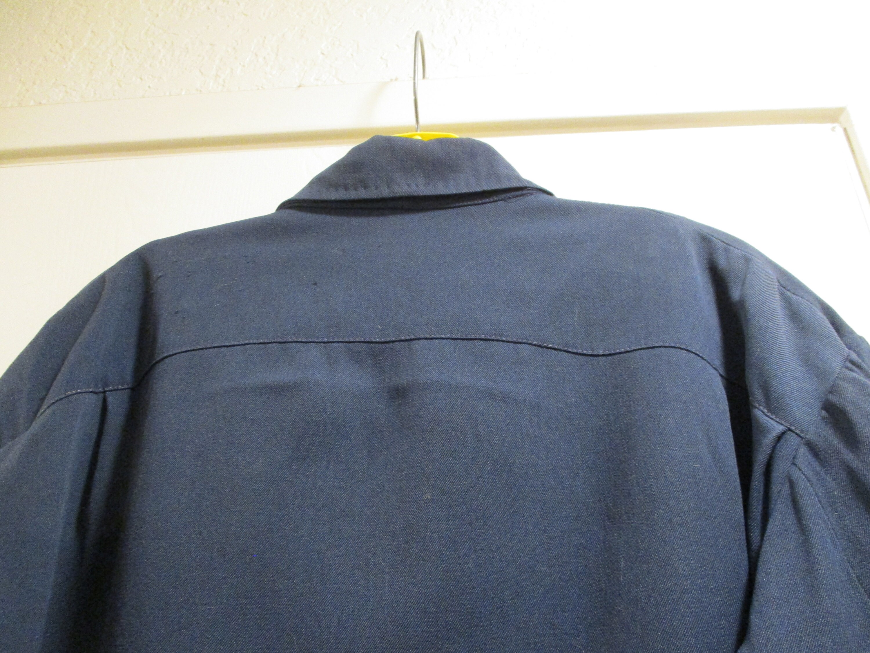 1940s 'hollywood Style' ZERO KING Men's Navy Gabardine Zip Front Jacket ...