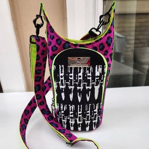 Bullets & Leopard Punk Rock Water Bottle Bag - Etsy