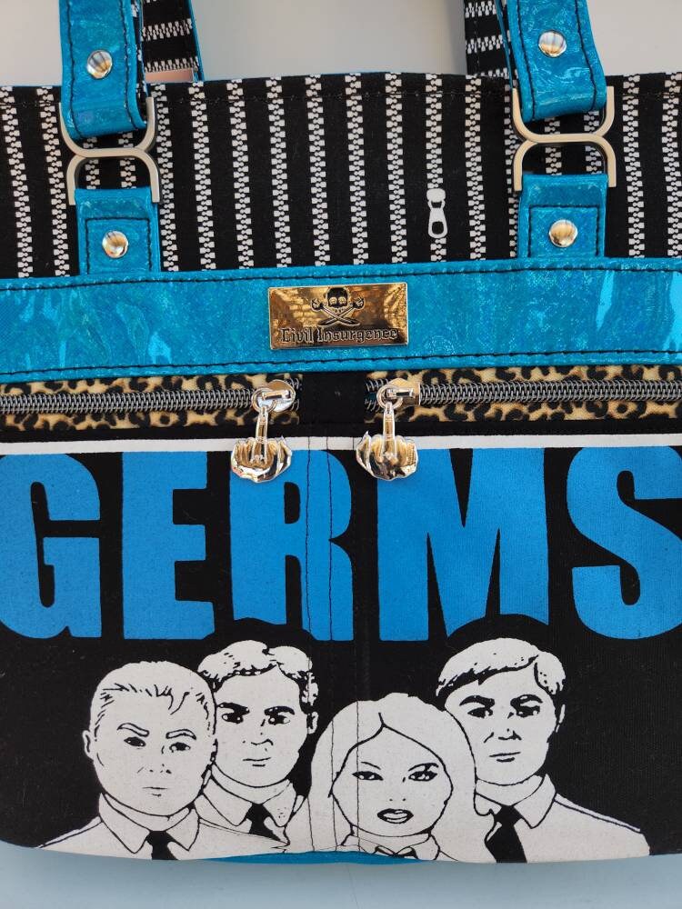 Germs Punk Rock Glitter Vinyl Shoulder Bag - Etsy