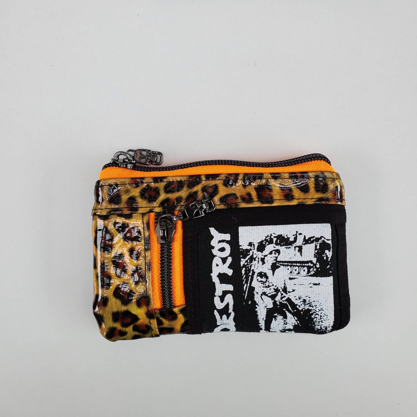 Punk Rock Leopard Print Wallet - Etsy