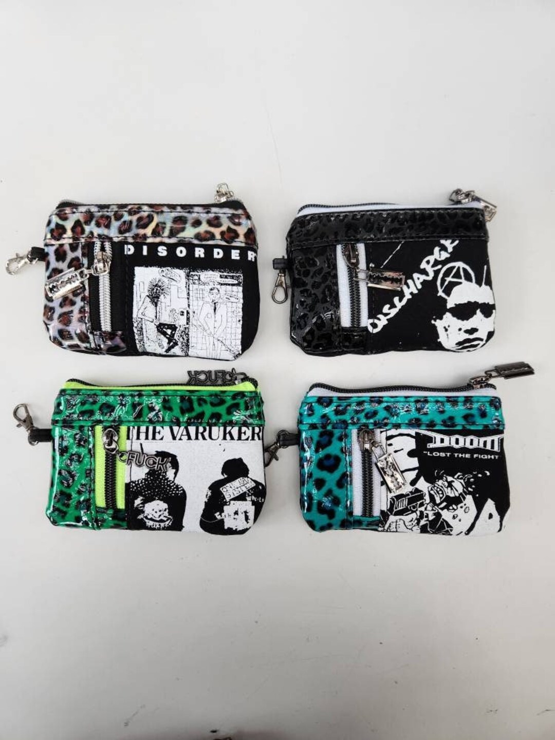 Punk Rock Leopard Print Wallet | Disorder | Discharge | Varukers | Doom ...