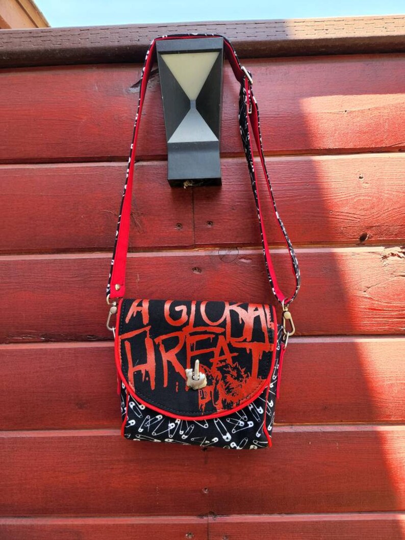 A Global Threat Street Punk Rock Purse - Etsy