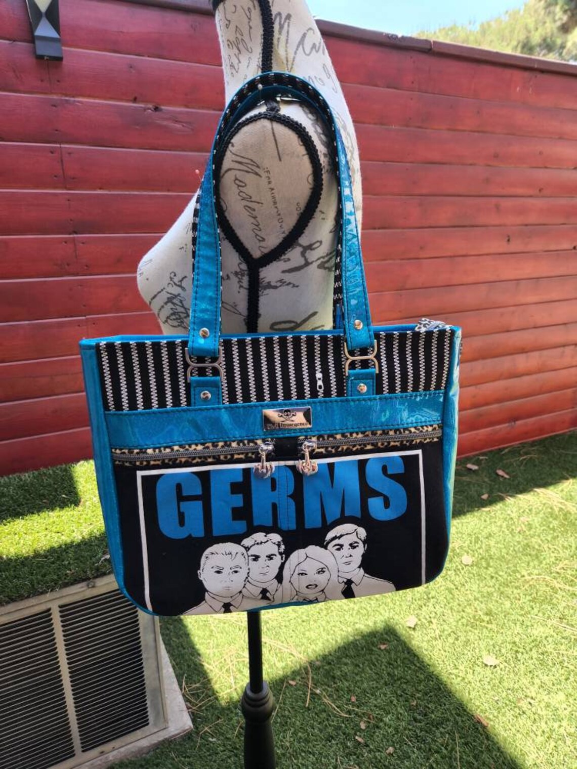 Germs Punk Rock Glitter Vinyl Shoulder Bag - Etsy