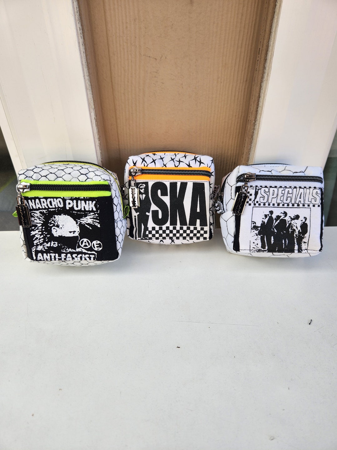 Punk Rock Double-zipper Mini Pouch | Anarcho Punk | Ska | - Etsy