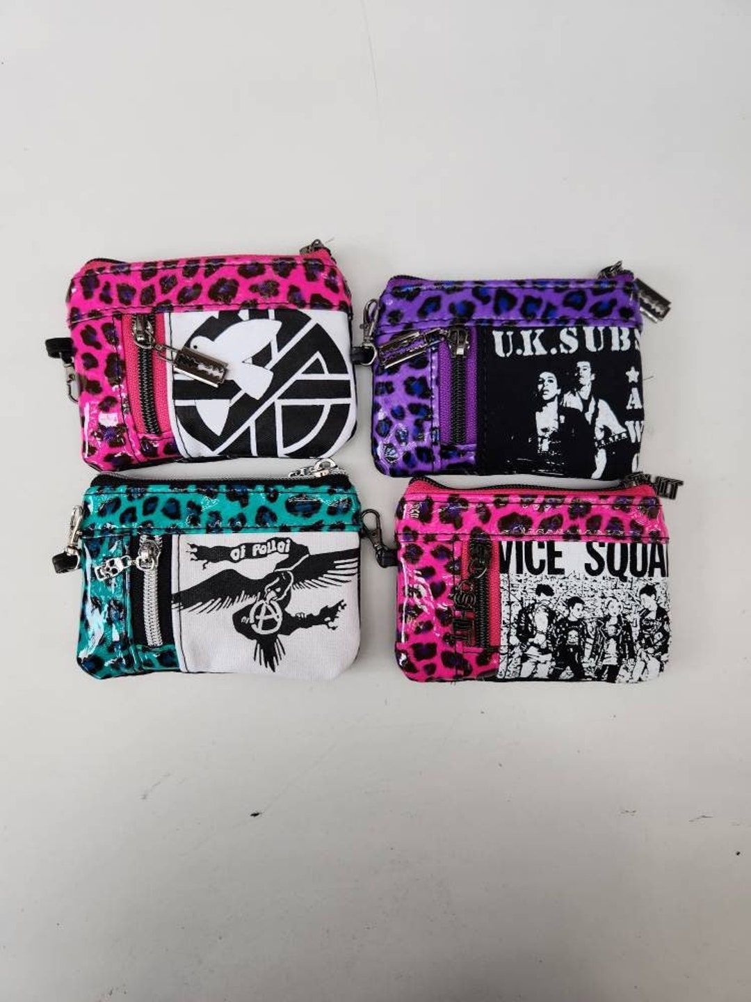 Punk Rock Leopard Print Wallet | Crass | UK Subs | Oi Polloi | Vice ...
